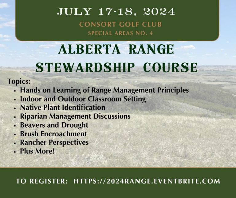 2024 Alberta Range Stewardship Course - Alberta Prairie Conservation Forum